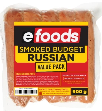 EFOODS BUDGET SMOKED PORK RUSSIANS | Econo Foods